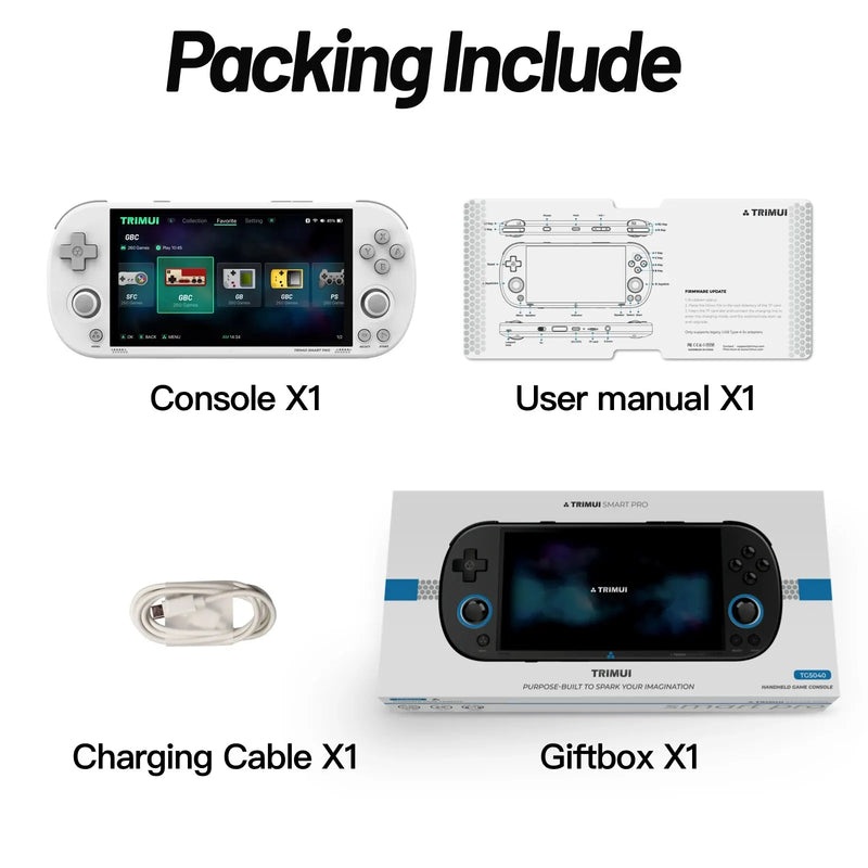 TRIMUI Smart Pro Console Original | Reviva os Clássicos | PSP, N64, NDS TRIMUI Smart Pro Console Original | Reviva os Clássicos | PSP, N64, NDS